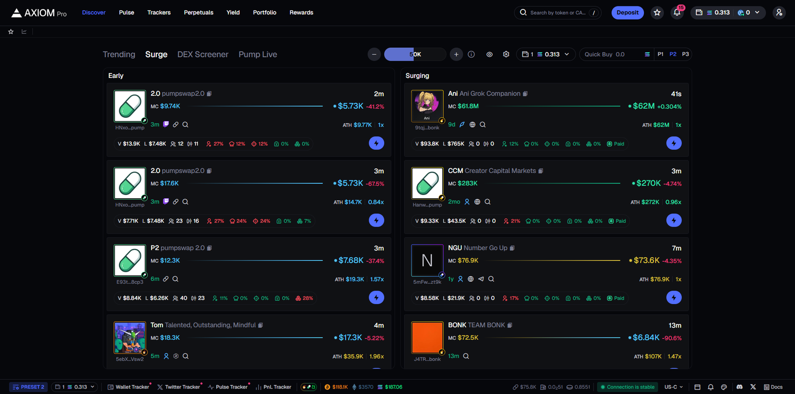 Axiom Pro — Solana Trading Platform & MevX Alternative